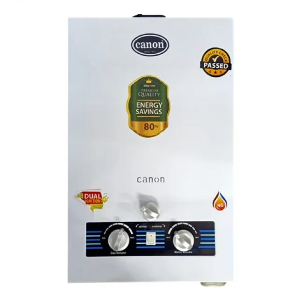 CANON INSTANT GAS GEYSER 6 LITER Model CA-600 LPG DUAL IGNITION ...